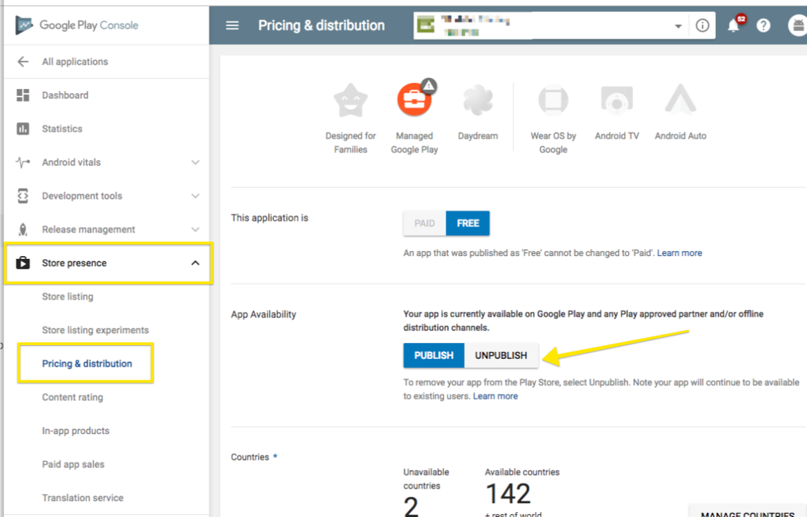 Unpublish Your App From Google Play and Apple App Store – Shoutem